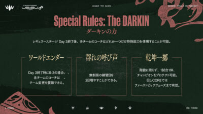 League The k4senの新シーズン「LTK Season:Trials of Twilight(シーズン: 黄昏の試練)」開催中！Day5結果まで | ゲーマーの隠れ家