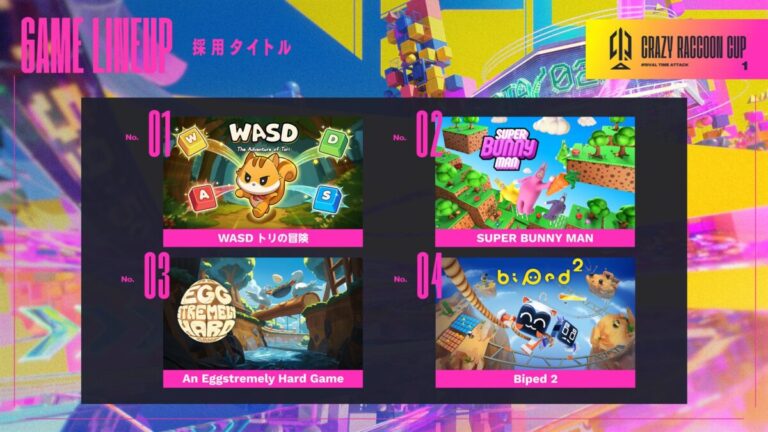 第1回 Crazy Raccoon Cup Rival Time Attack開催決定！4タイトルで最速クリアを目指すチーム対抗戦 ...